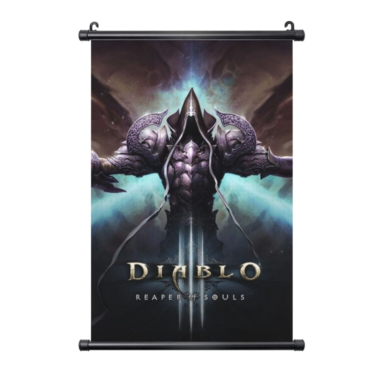 Diablo Black Plastic Shaft Hanging Poster Decor Canvas Wall Hanging ...