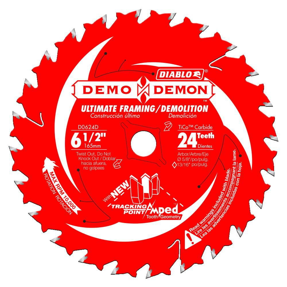 Diablo Tools 6-1/2 In. X 24 Tooth Demo Demon Ultimate Framing ...