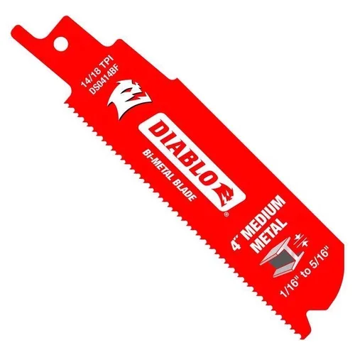 Diablo Ds0414Bf5 Steel Demon Bi-Metal Dual Tooth Reciprocating Saw ...