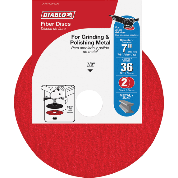 Diablo Fiber Disc - Single Pack — Residential Use, Standard Application ...