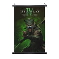 Diablo Game Black Plastic Shaft Hanging Poster Decor Canvas Wall ...