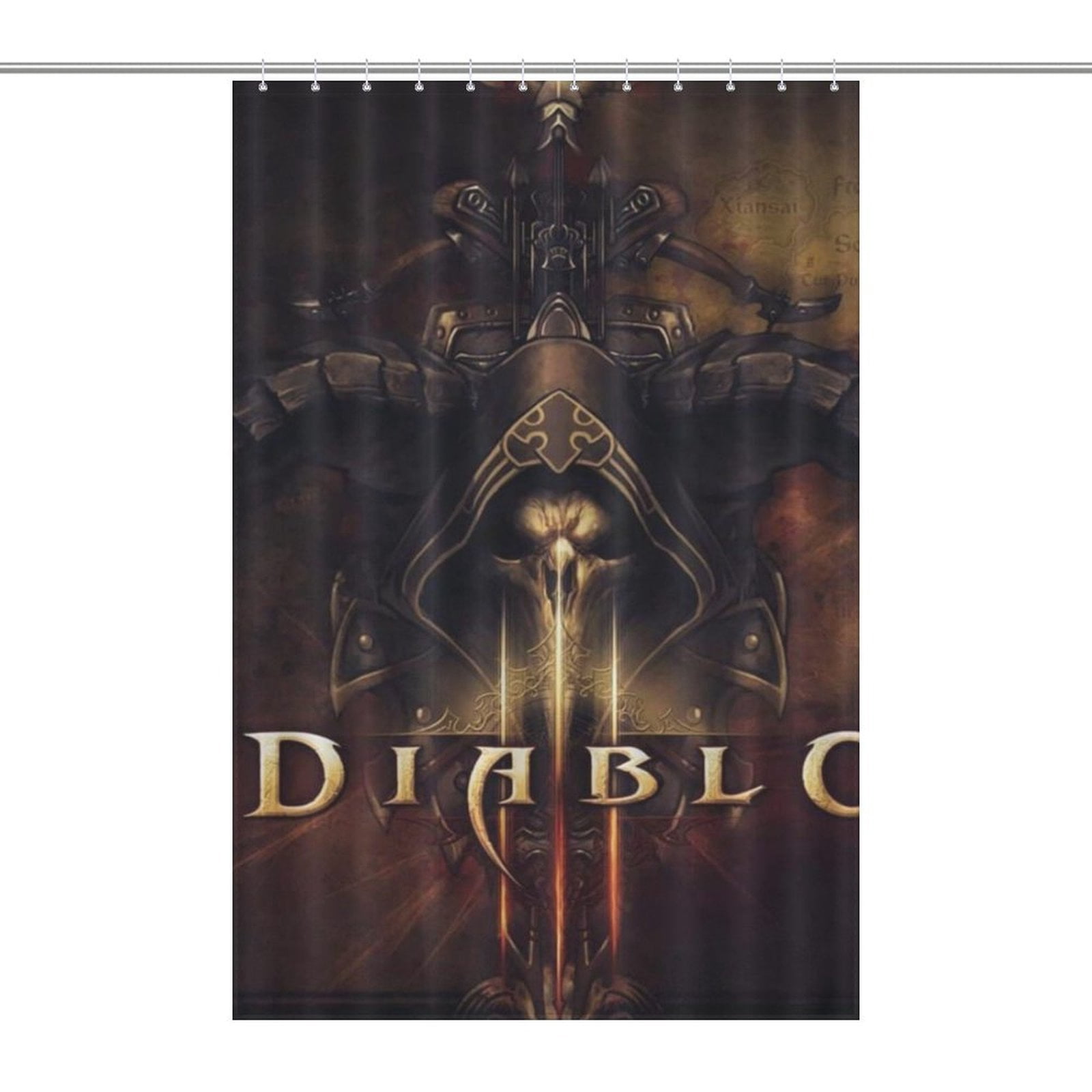 Diablo Game Shower Curtain Decor Bath Curtain Waterproof Polyester ...
