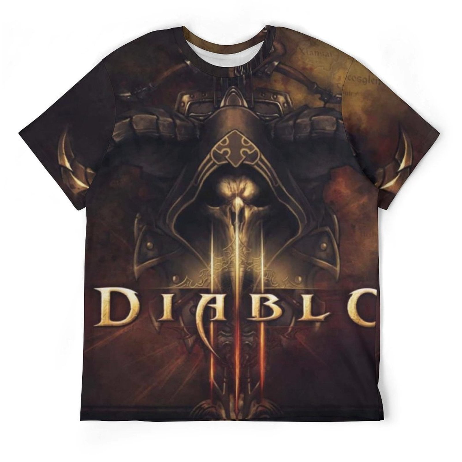 Diablo Game Unisex Short-sleeve Shirt For Men Women Novelty 3D Print T ...