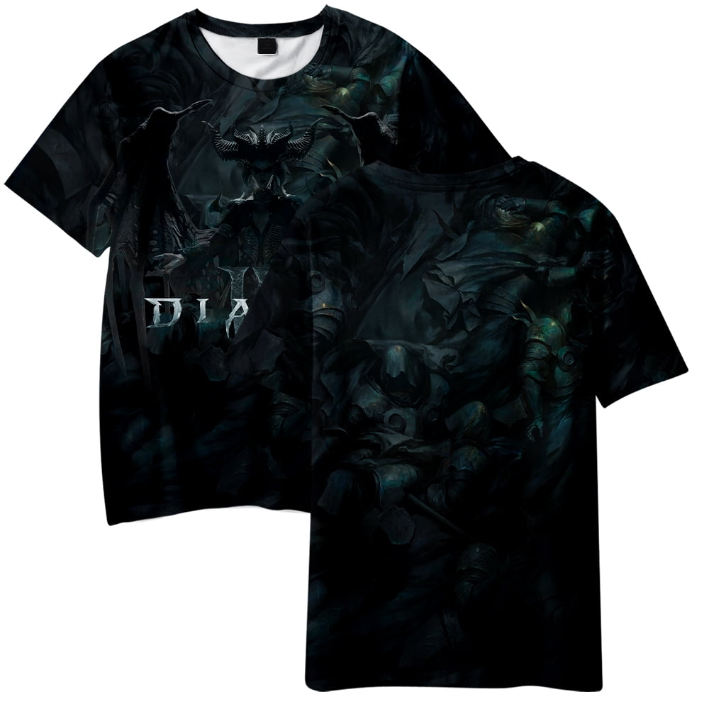 Diablo IV Casual 3D Short Sleeve T-shirts Men Women Game Clothes Unisex ...