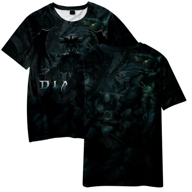 Diablo IV Casual 3D Short Sleeve T-shirts Men Women Game Clothes Unisex ...