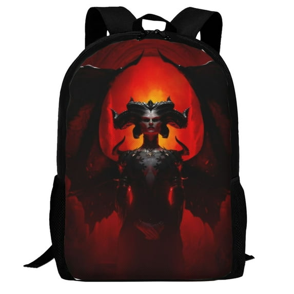 Diablo Iv Backpack,3d Print Laptop Backpack Lightweight Casual Daypack ...