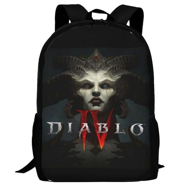 Diablo Iv Backpack,3d Print Laptop Backpack Lightweight Casual Daypack ...