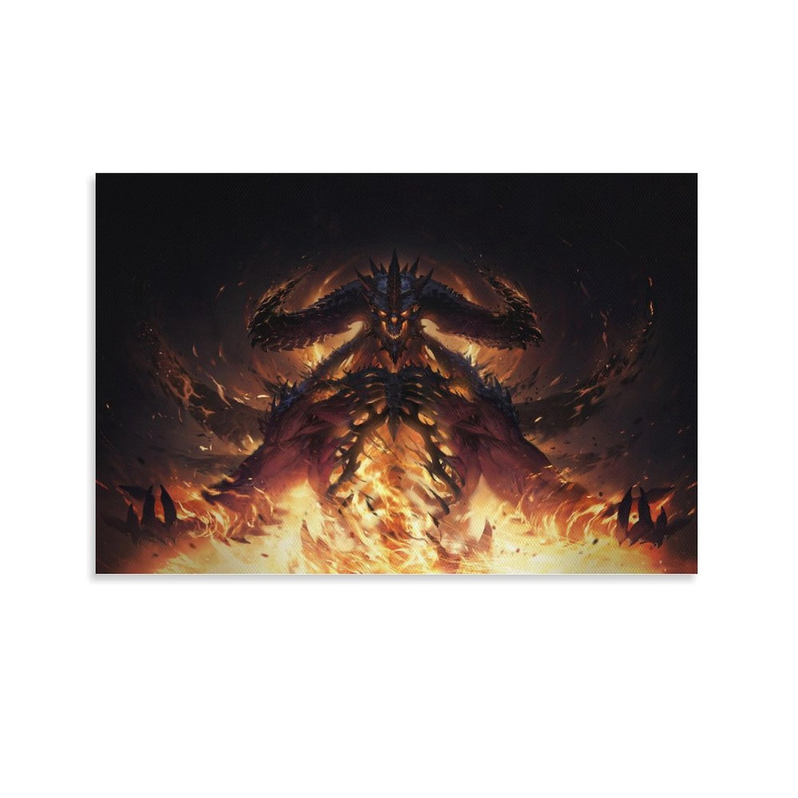 Diablo Poster Posters Wall Art Painting Canvas Gift Living Room Prints ...
