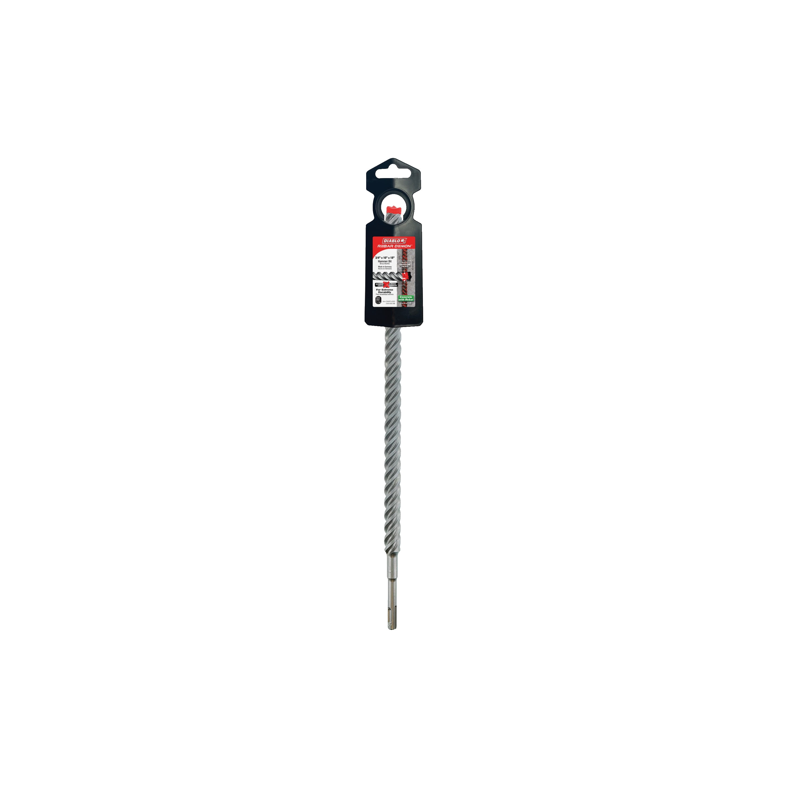Diablo Rebar Demon SDS-Plus Full Carbide Rotary Hammer Drill Bit - Pack ...