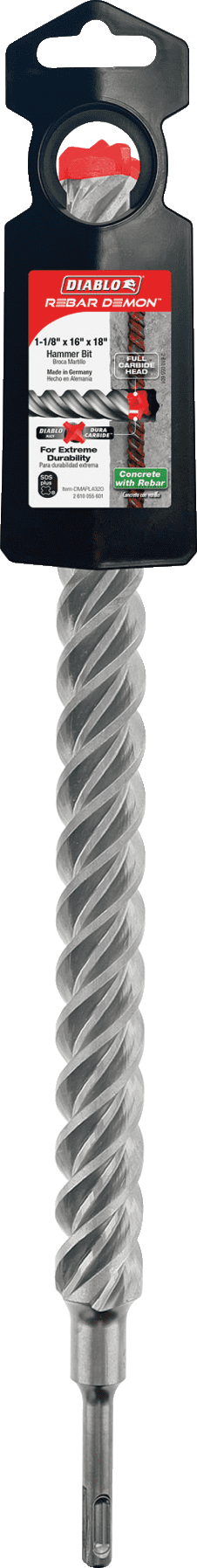 Diablo Rebar Demon SDS-Plus Full Carbide Rotary Hammer Drill Bit ...