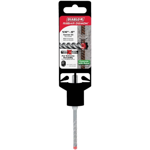Diablo Rebar Demon SDS-Plus Full Carbide Rotary Hammer Drill Bit ...