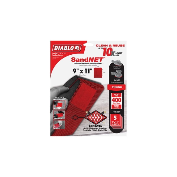 Diablo SandNet 9 In. x 11 In. Sandpaper - Single Pack - Walmart.com
