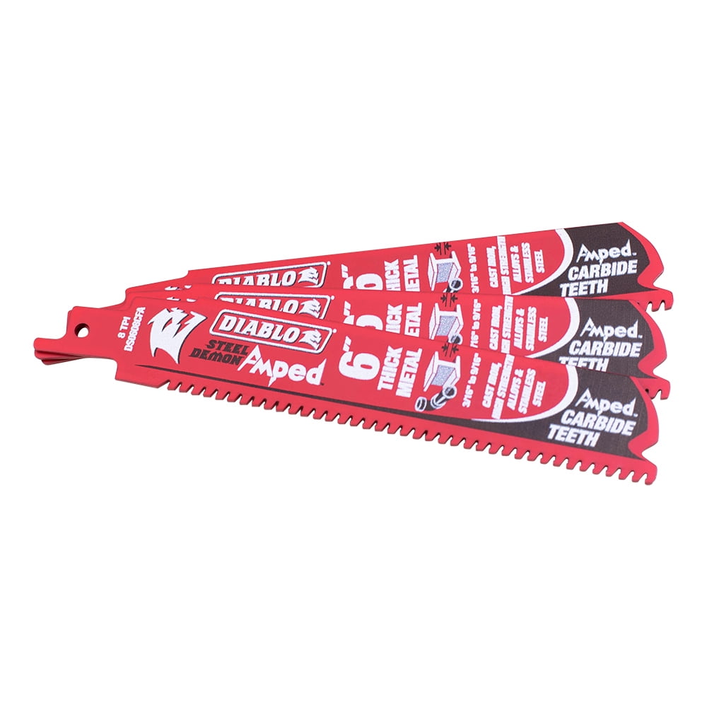 Diablo Steel Demon Amped Carbide 6 Inch Blade 3Pk - Walmart.com