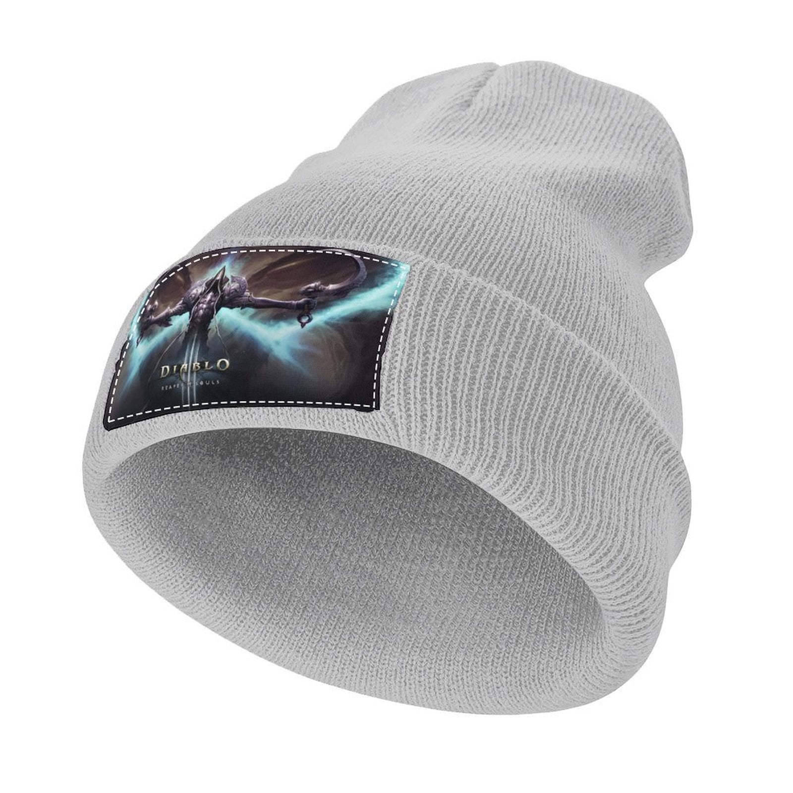 Diablo Stretchable Knitted Beanie Hat Daily Winter Thermal Soft Skull ...