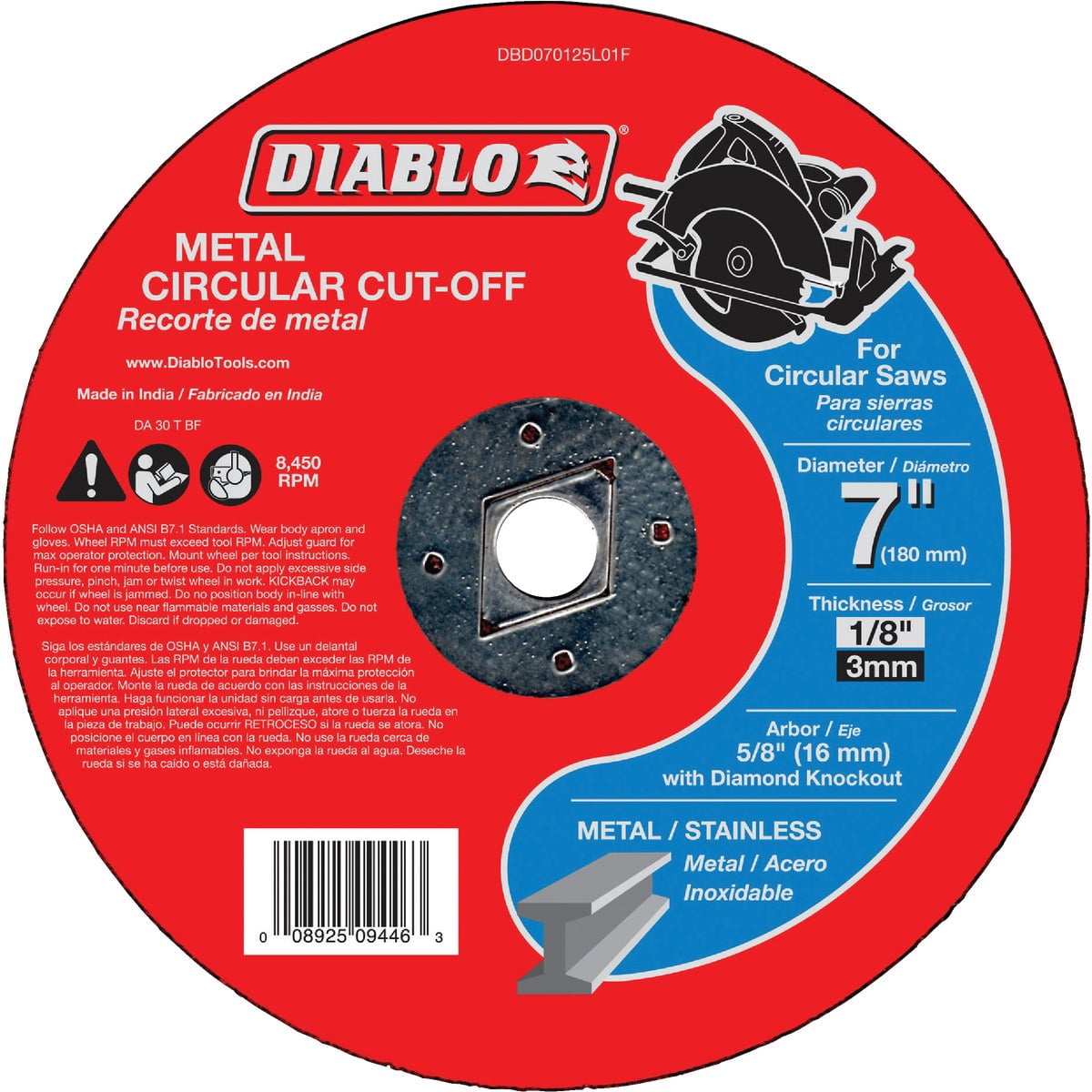 Diablo Type 1 Metal Cut-Off Wheel - Pack of 2 - Walmart.com