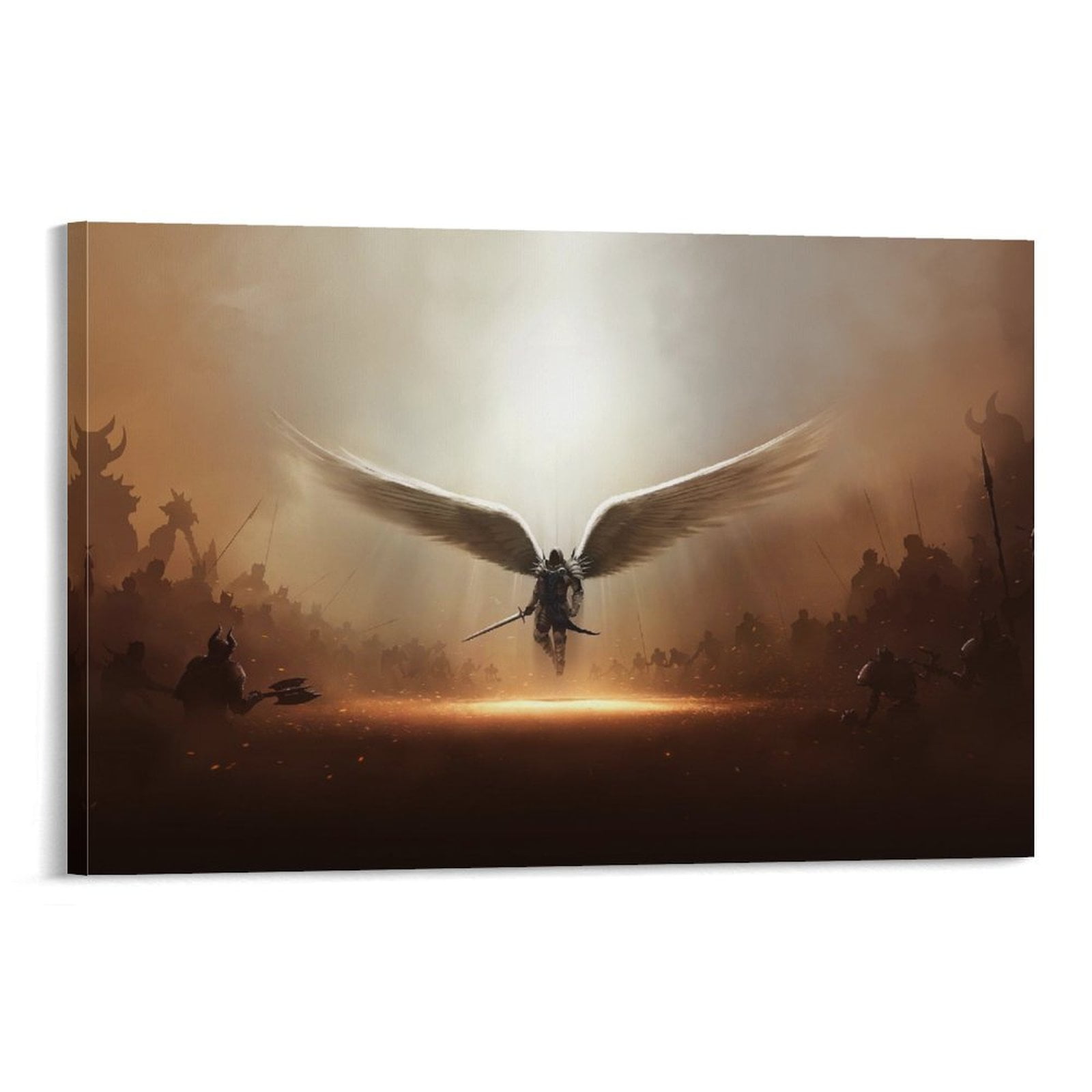 Diablo Tyrael Poster Artworks Canvas Poster Room Aesthetic Wall Art ...
