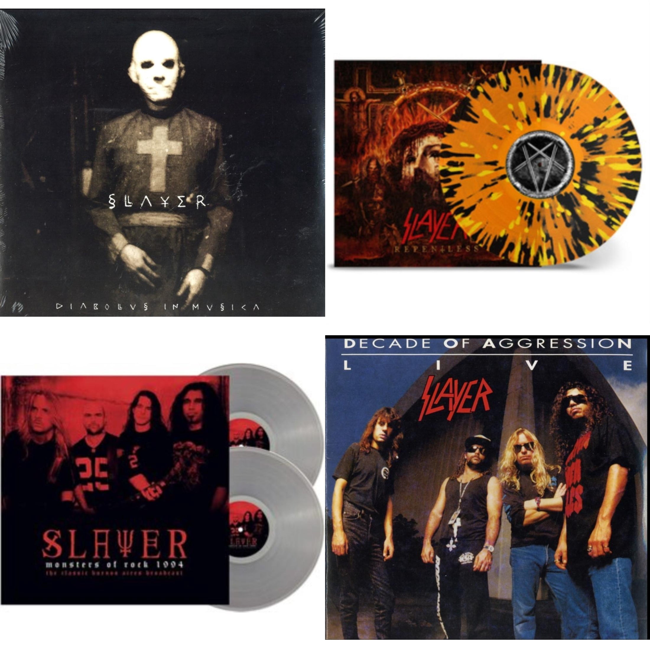 Diabolus In Musica & Repentless (Trans Orange Yellow Black Splatter LP ...