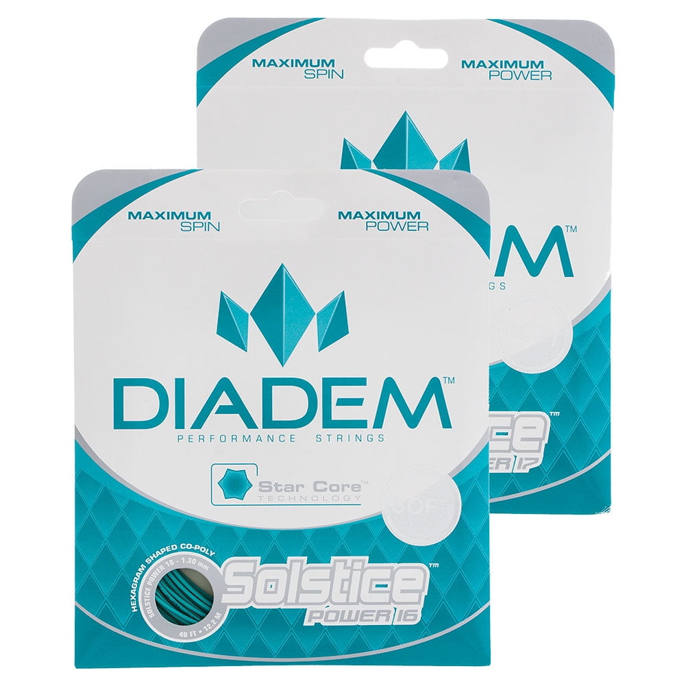 Diadem Solstice Power Tennis String ( 16G Turquoise ) - Walmart.com