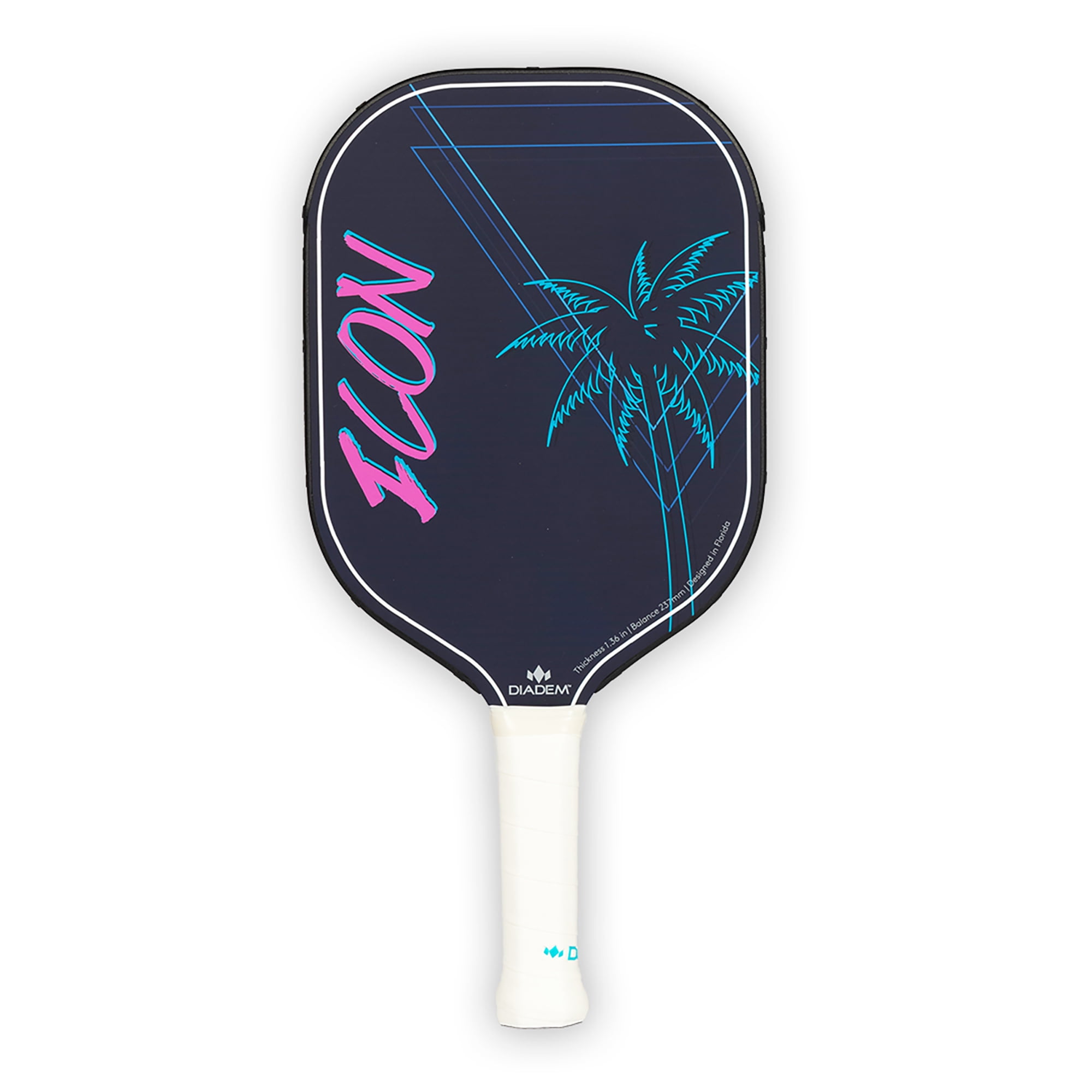 Diadem Sports Icon Pickleball Paddle,Midweight Carbon Fiber, 8 oz, Blue ...