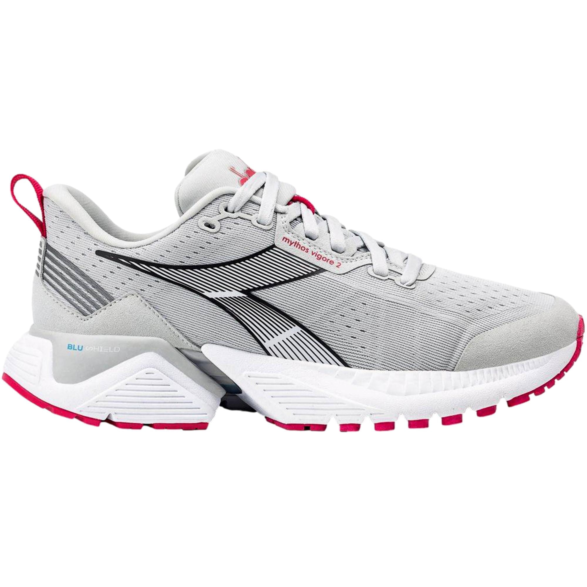 Diadora Mythos Blushield Vigore 2 Silver / Black / Rubine Red 101.179072-01-D0500 Women's Size 6 ...