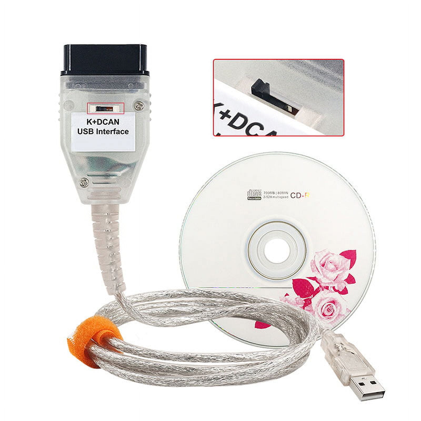 OBD Reader, BMW INPA K+CAN Professional Diagnostic Connector Cable With ...