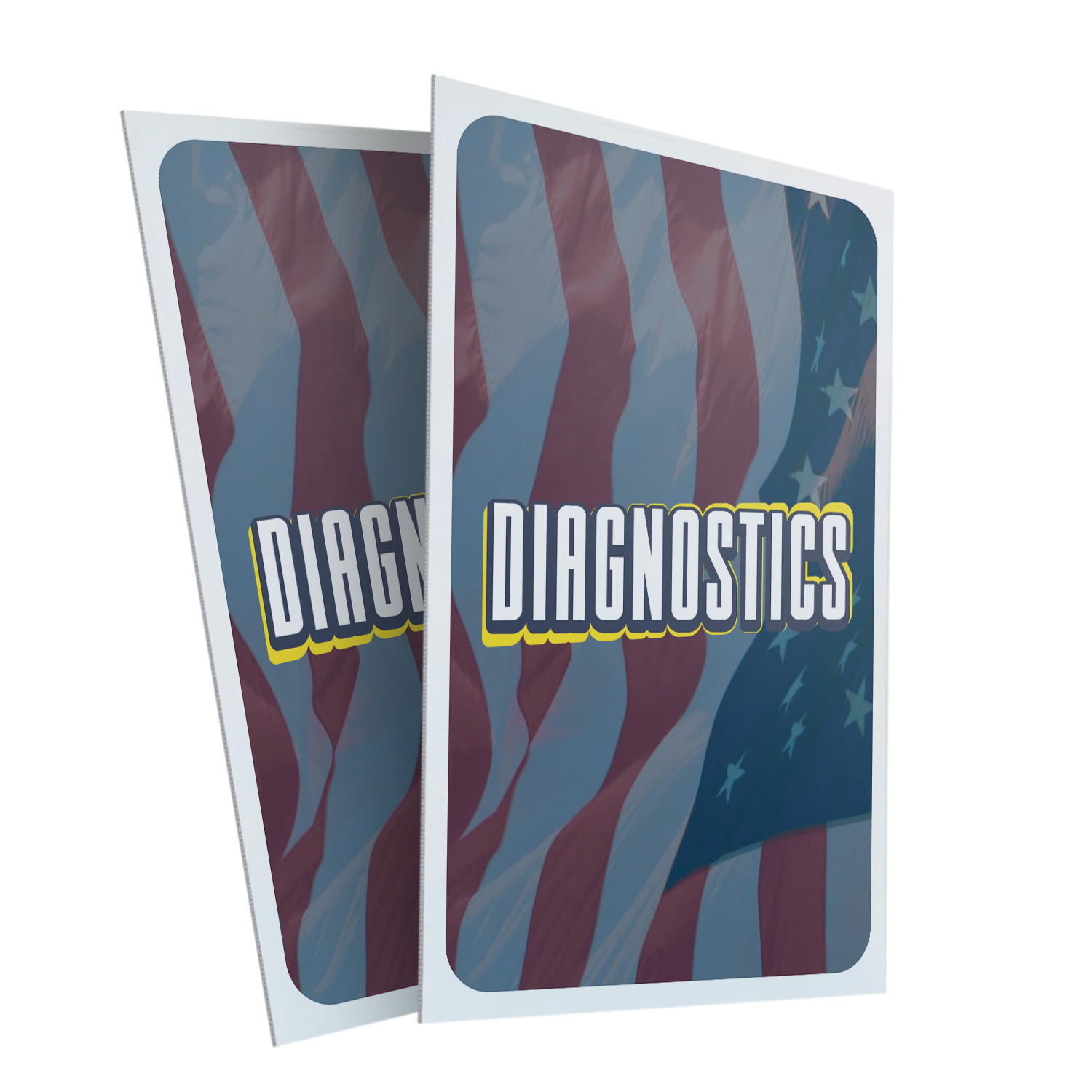 Diagnostics (2-PACK) 24" x 36" Plastic Signs | Sign Insert 4mm ...