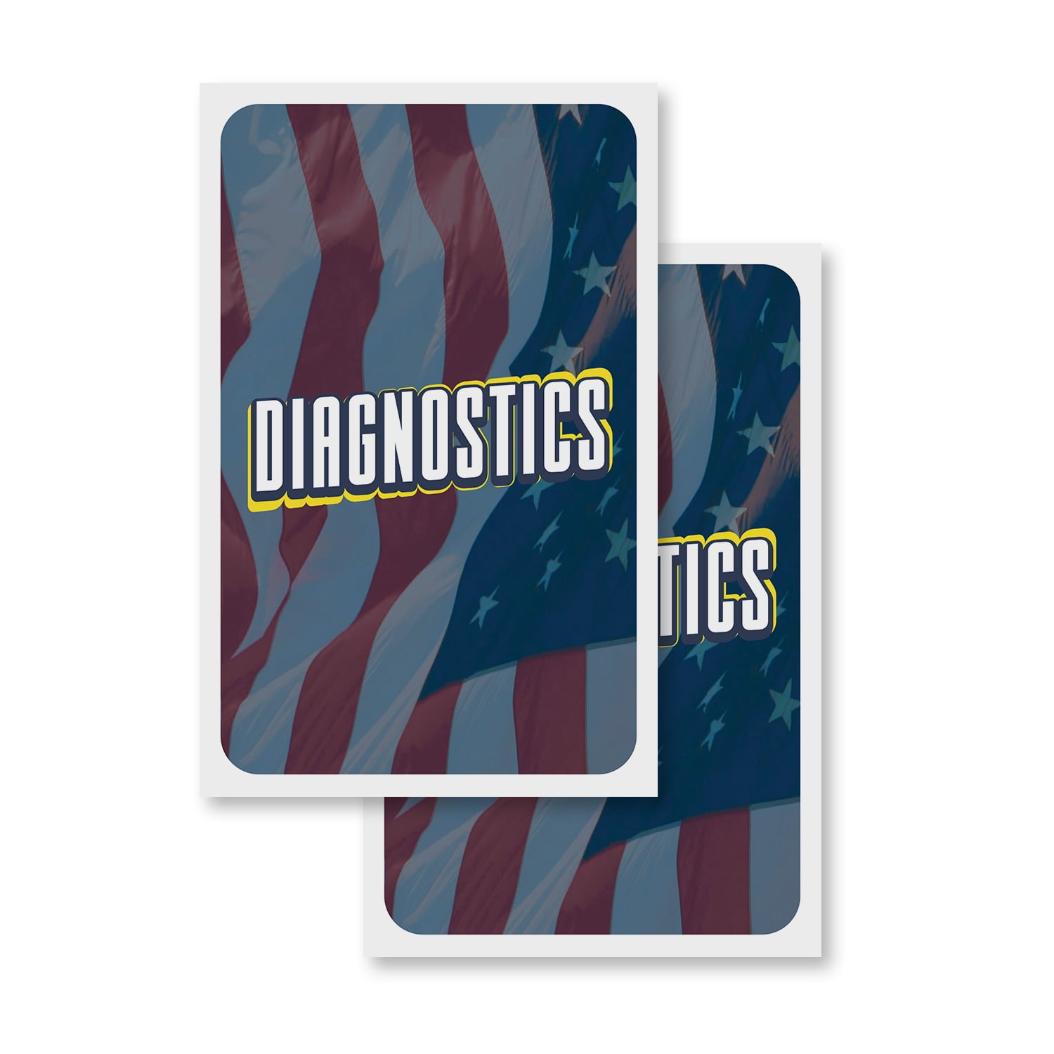 Diagnostics (2-PACK) 24" x 36" Vinyl Decals | Sign Insert Peel & Stick ...