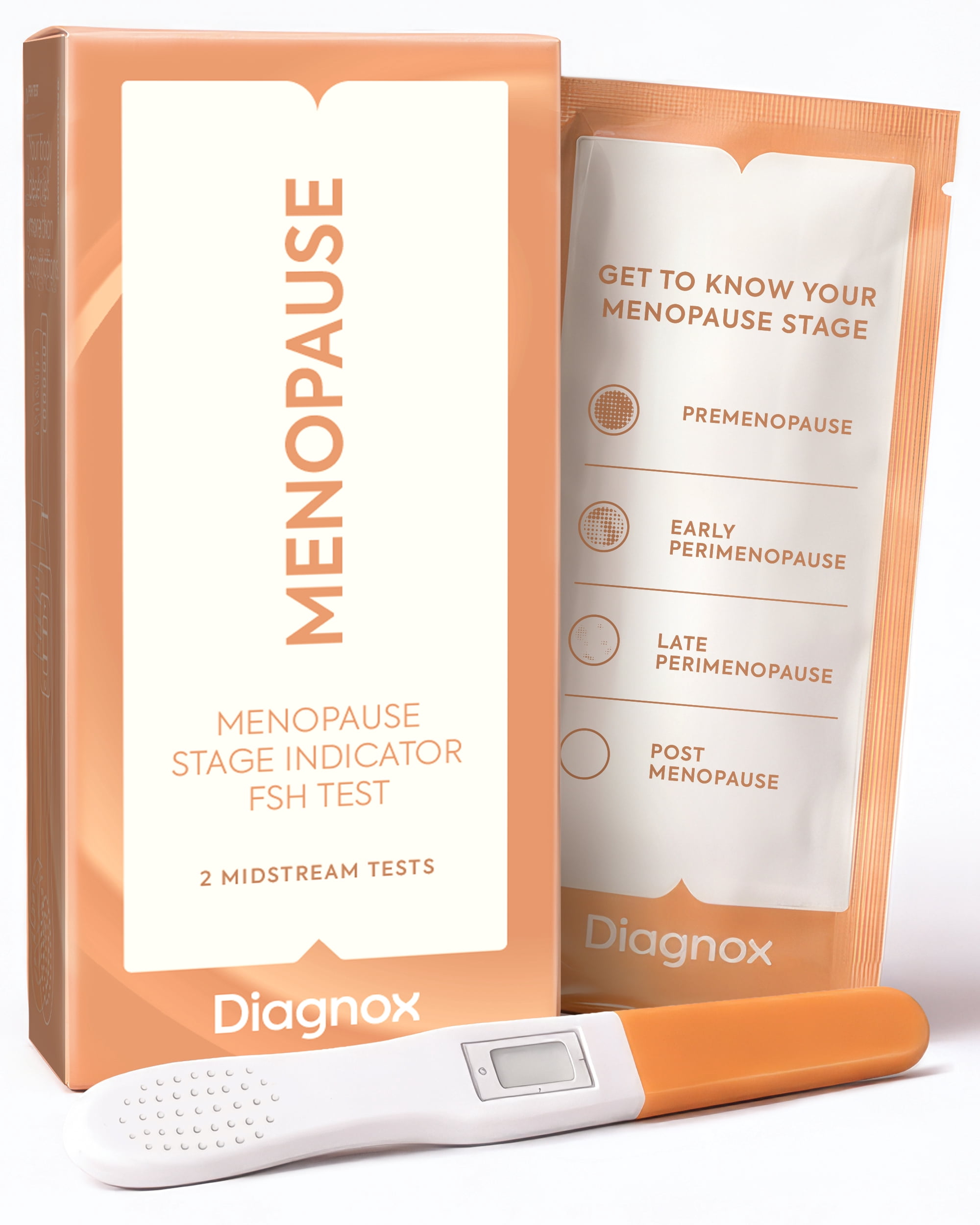 Diagnox Menopause Stage Indicator Test Kit , at Home FSH, 2 Tests HSA ...
