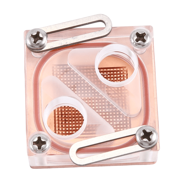 Diagonal Hole CPU Water Cooling Block Cooler Acrylic Transparent South ...