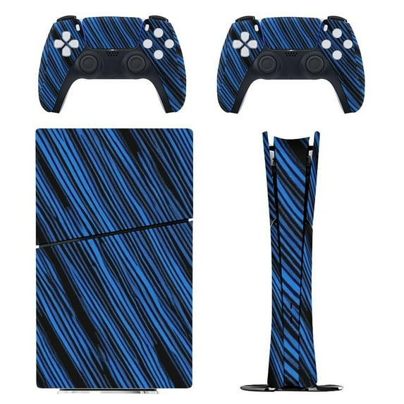 Diagonal Line Flow Console Skin Bundle for PS5 Pro Slim Disc & Digital ...