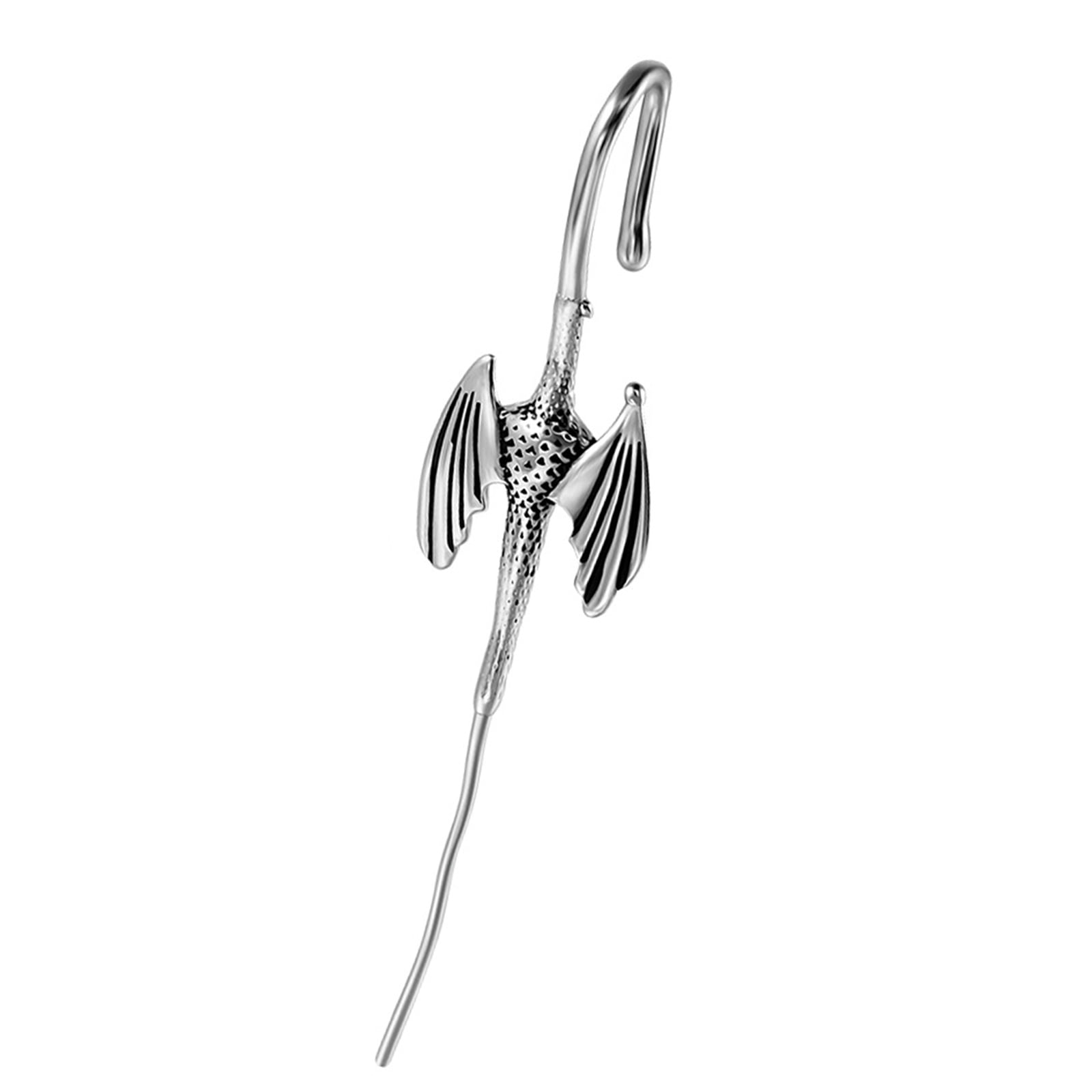 Diagonal Line Styles Piercing Ear Cuff Stainless Steel Earrings with ...