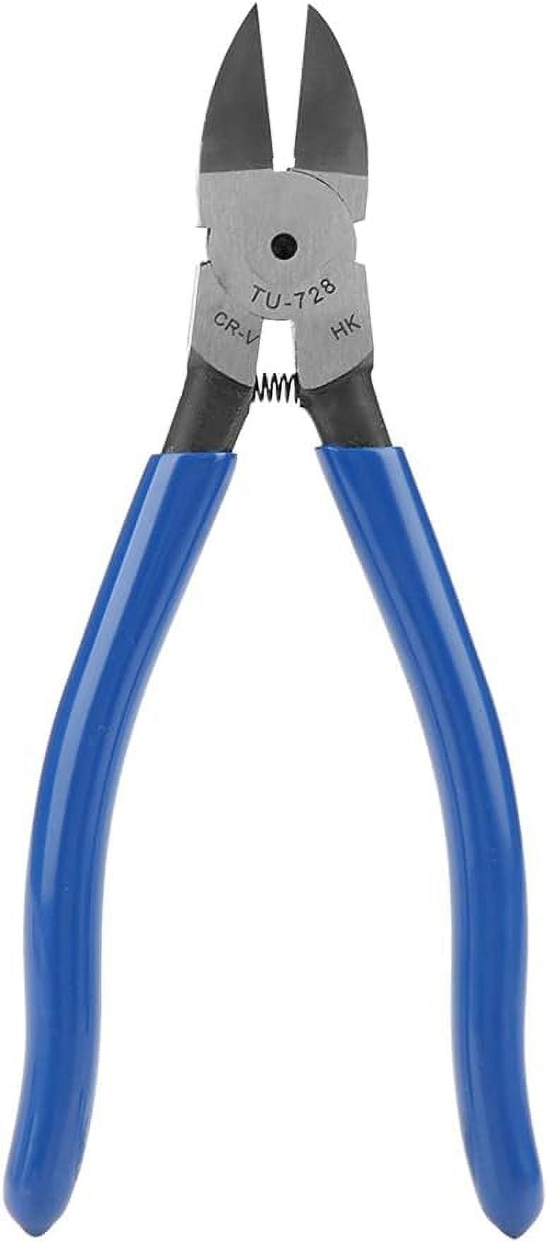 Diagonal Pliers, 8inch Blue Diagonal Pliers Cable Nose Cutting Nippers ...