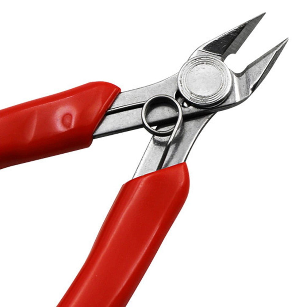Diagonal Pliers Stainless Steel Pointed Nose Pliers Pvc Red Handle ...