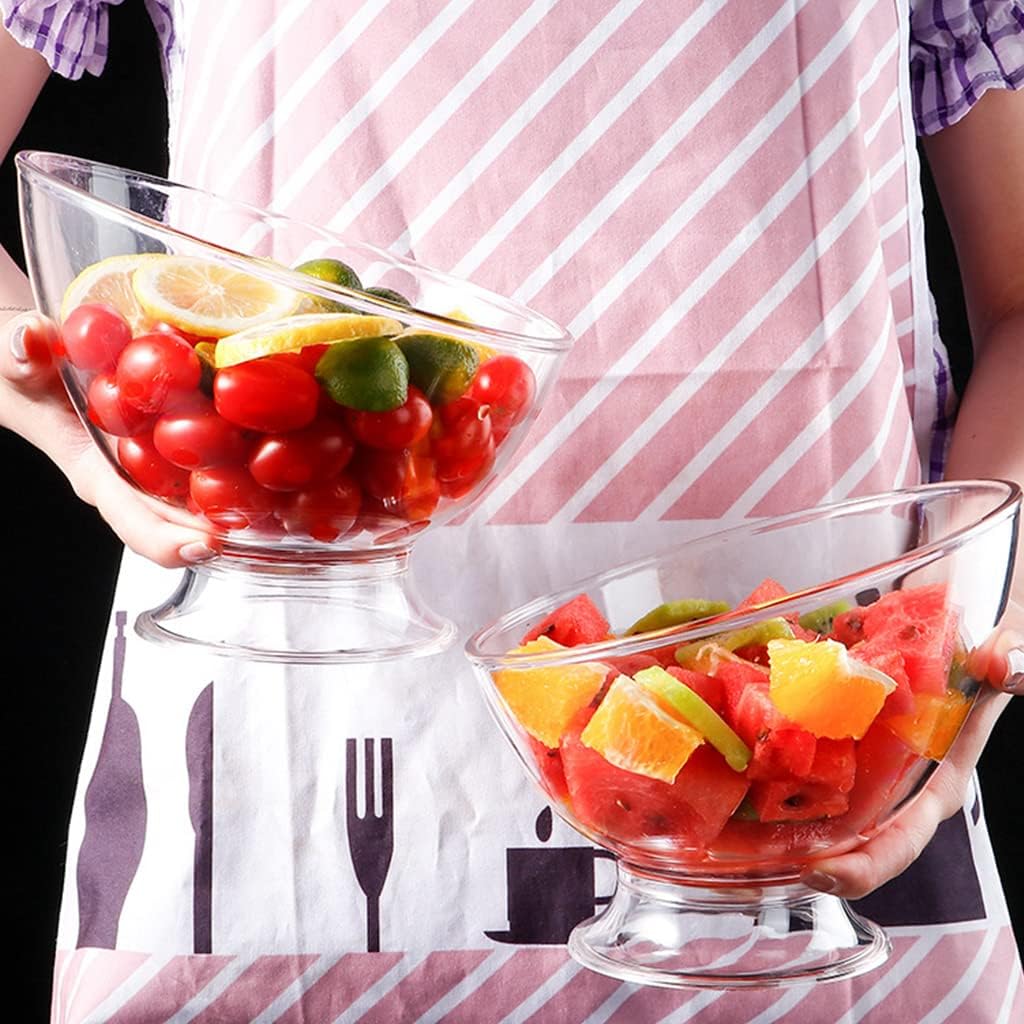 Diagonal Salad Bowl Break Resistant Clear Bowls Fruit Rice Serving ... Diagonal Salad Bowl Break Resistant Clear Bowls Fruit Rice Serving ...