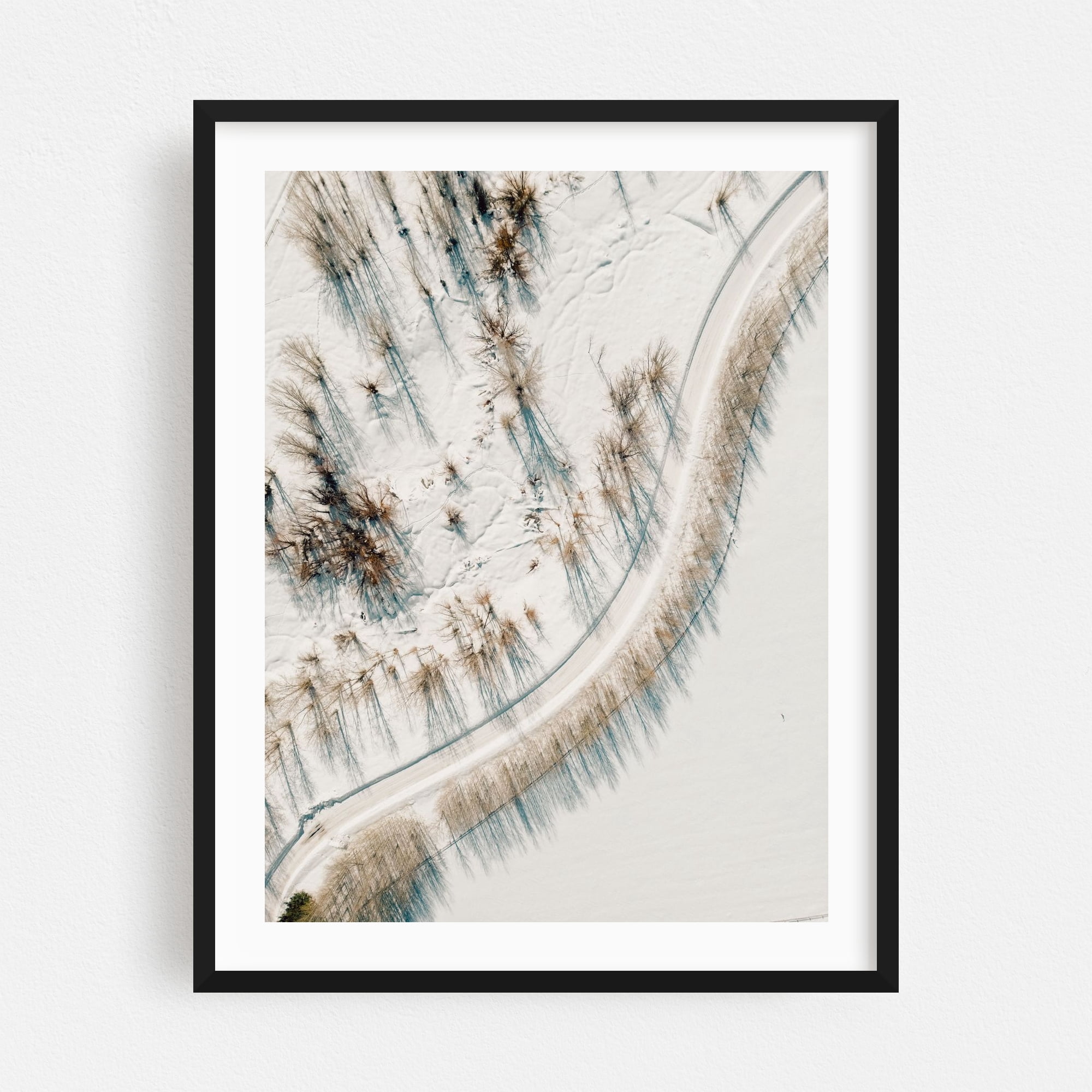 Diagonal Shadows in the Snow - Sun Valley Idaho Photography Winter Snow ...
