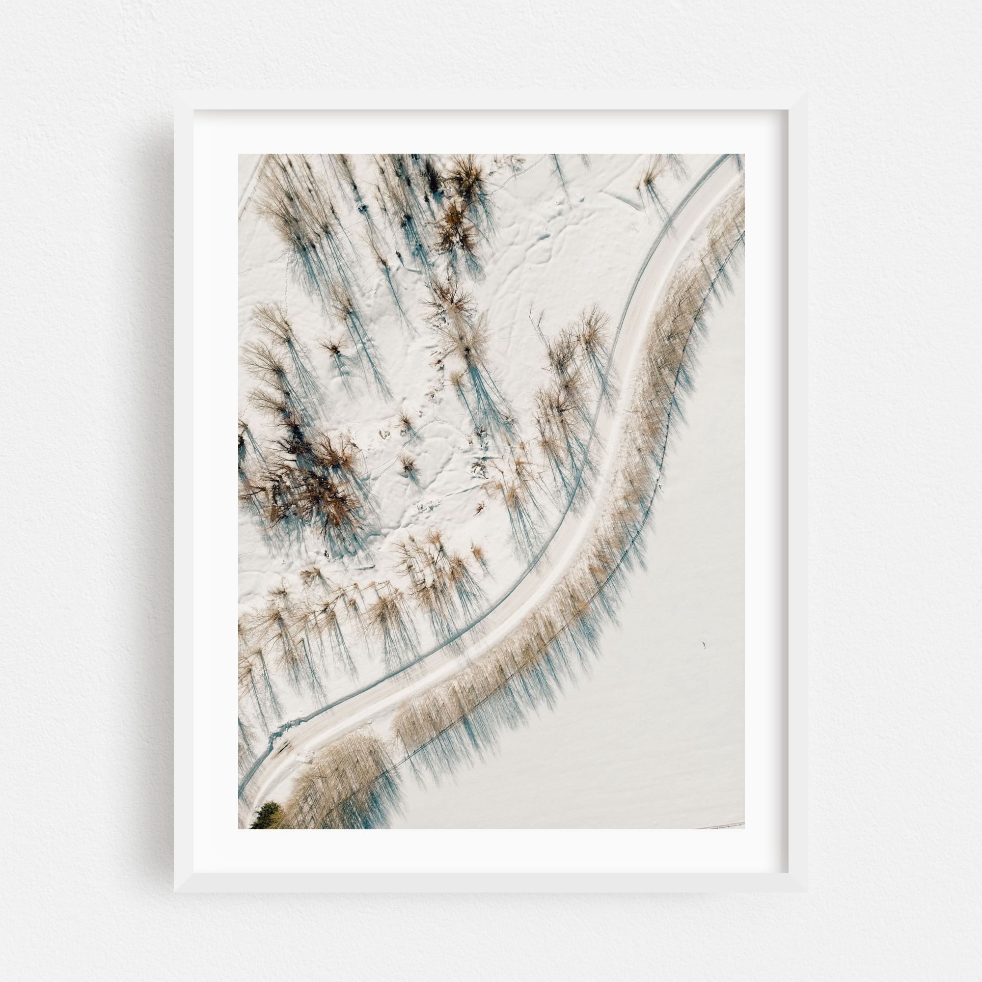 Diagonal Shadows in the Snow - Sun Valley Idaho Photography Winter Snow ...