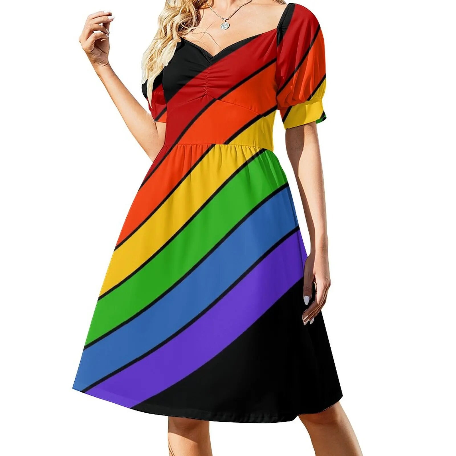 Diagonal Stripe Dress dress for woman women's clothing summer 2024 ...