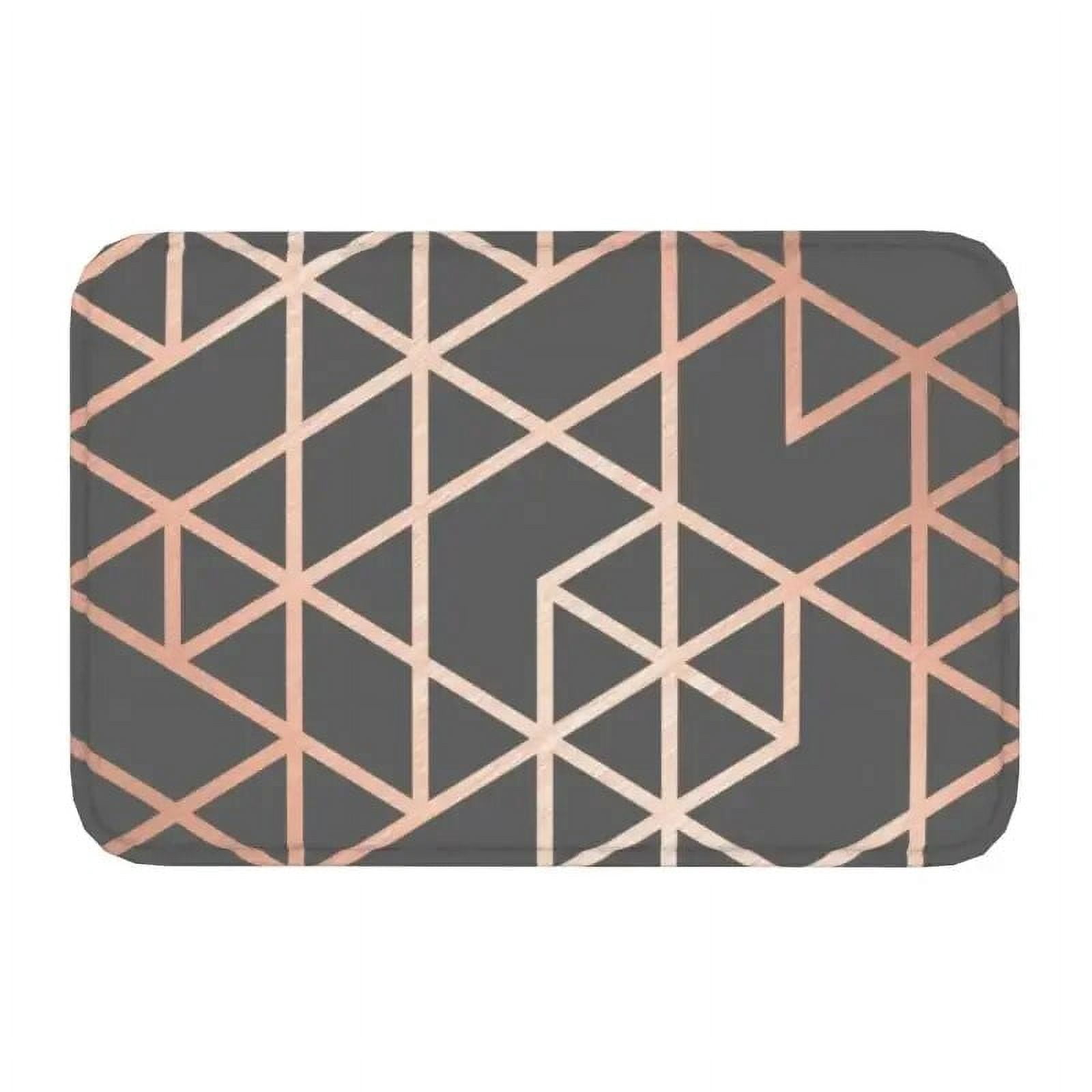 Diagonal Stripes Design Front Door Mat Anti-Slip Outdoor Quick Dry ...