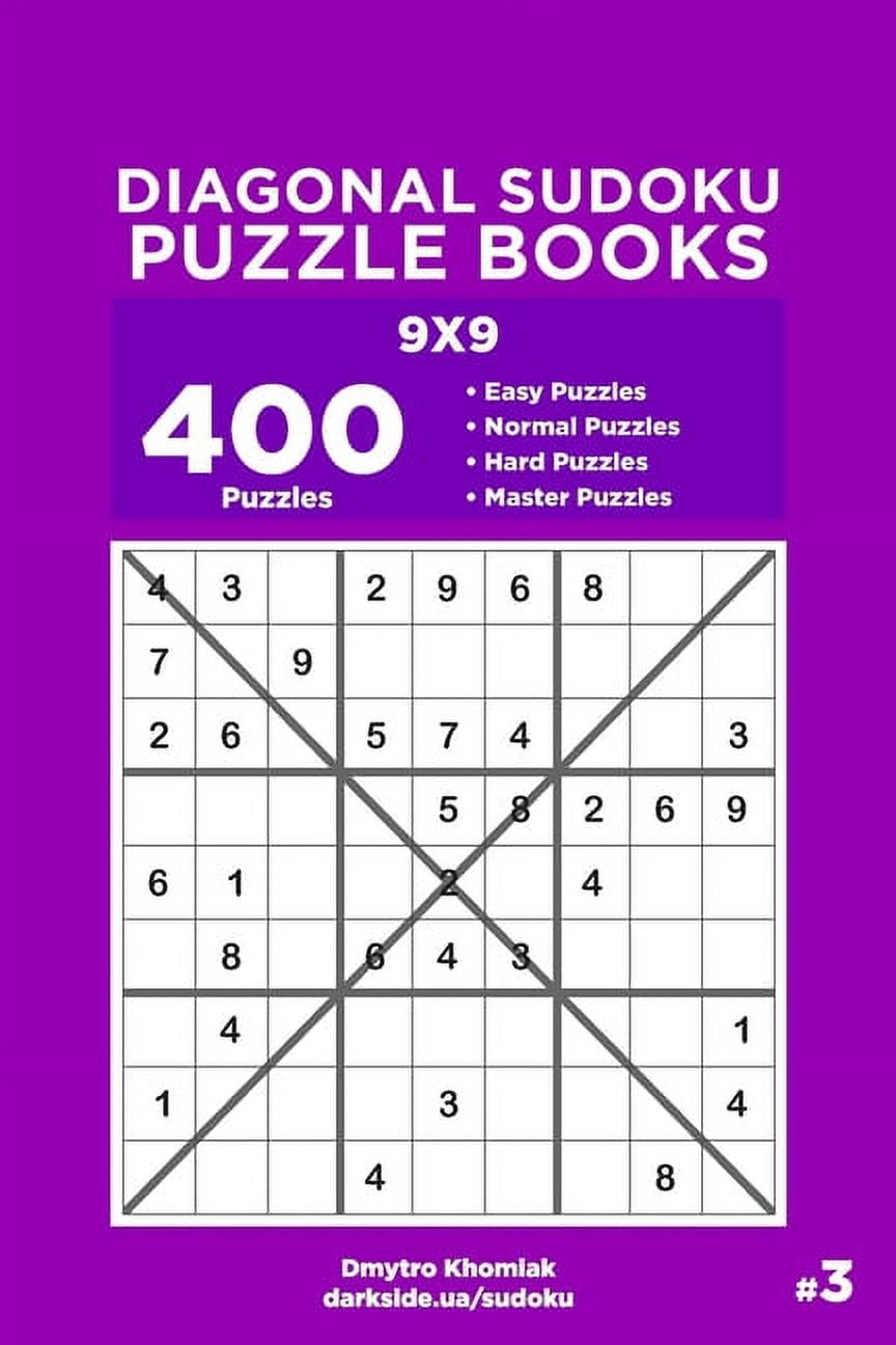 Diagonal Sudoku Puzzle Books: Diagonal Sudoku Puzzle Books - 400 Easy ...