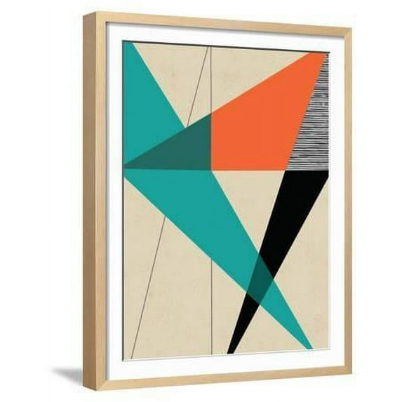 Diagonal Unity, Abstract Framed Art Print Wall Art by Rocket 68 Sold by ...