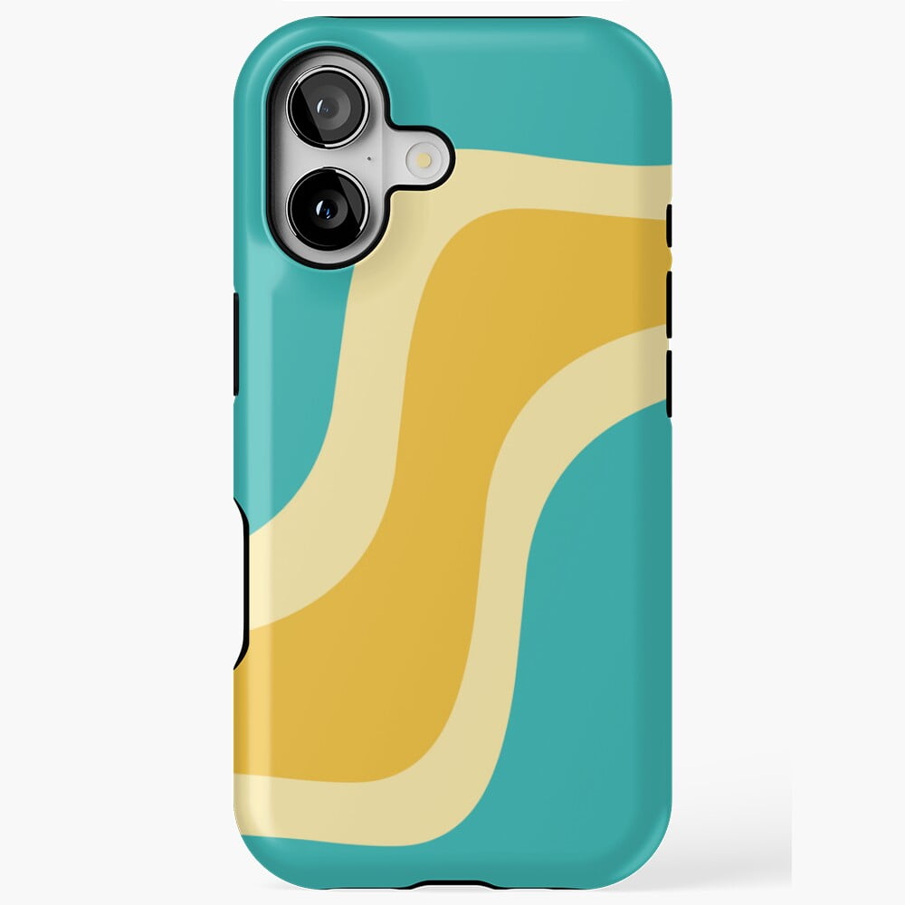 Diagonal Wavy Line Yellow iPhone Case 17 through 11 Pro Max - Walmart.com