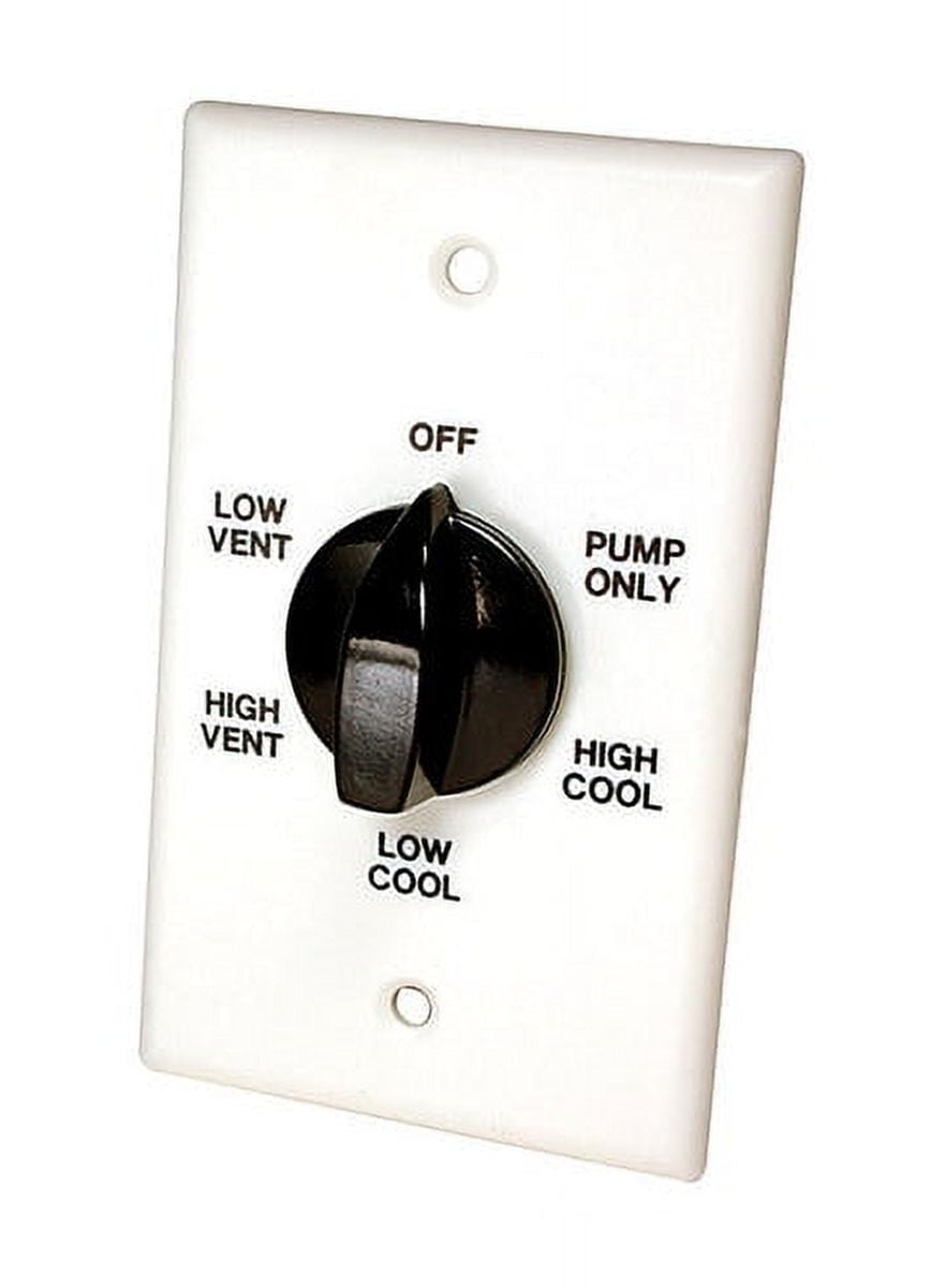 Dial 28-7/8 in. H X 4-3/4 in. W White Plastic Evaporative Cooler Wall ...