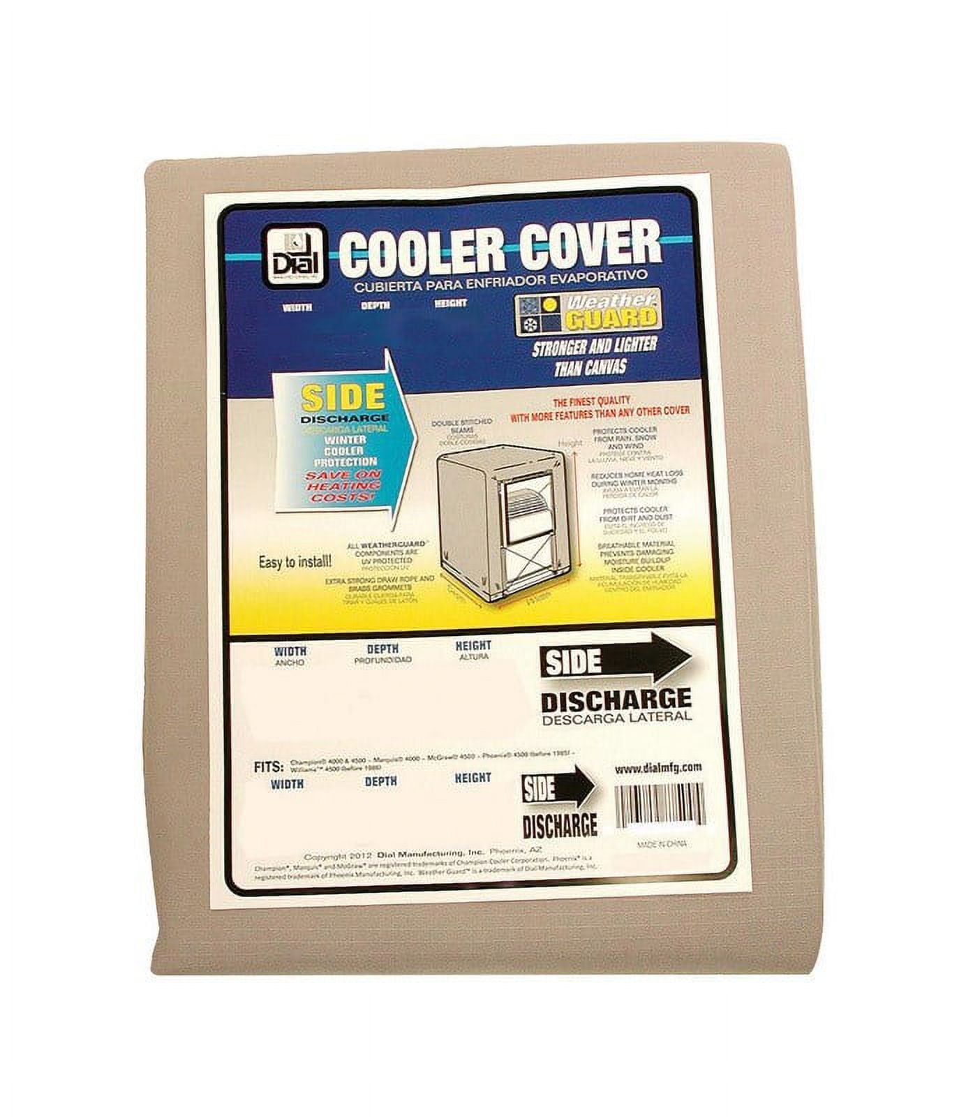 Dial 42 in. H X 37 in. W Gray Polyester Evaporative Cooler Cover ...