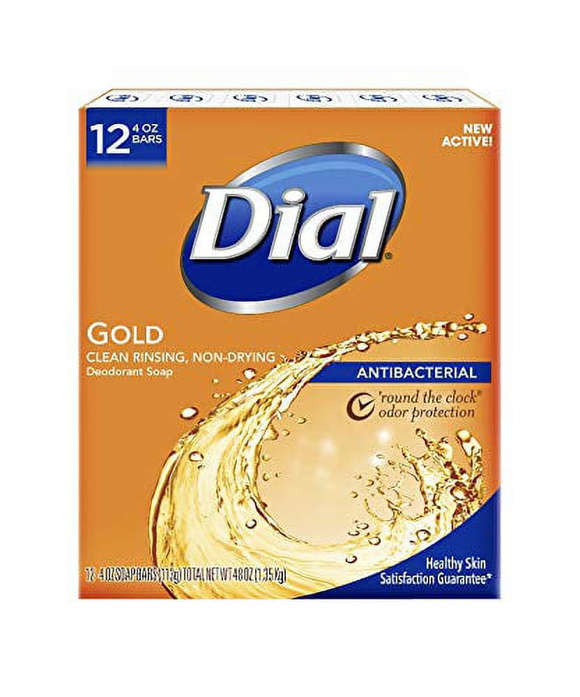 Dial Antibacterial Bar Soap 4 Oz. 12 Count. Gold - Walmart.com