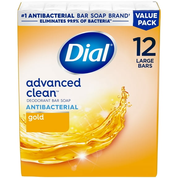 Dial Clean & Refresh Antibacterial Deodorant Bar Soap, White, 4 oz, 3 ...