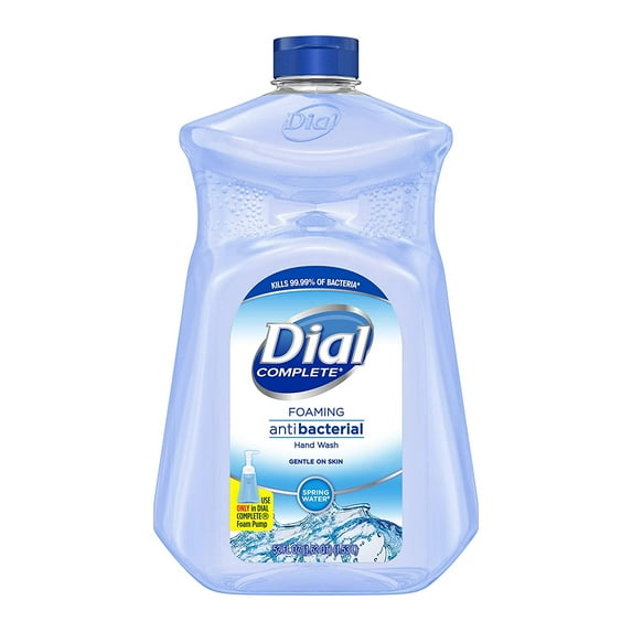 Dial Antibacterial Foamy Hand Wash Refill, Spring Water Scent, 52 fl oz ...