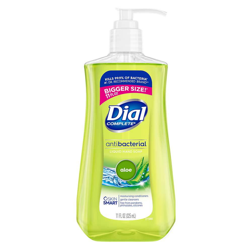 Dial Antibacterial Liquid Hand Soap - Aloe 11 oz - Walmart.com