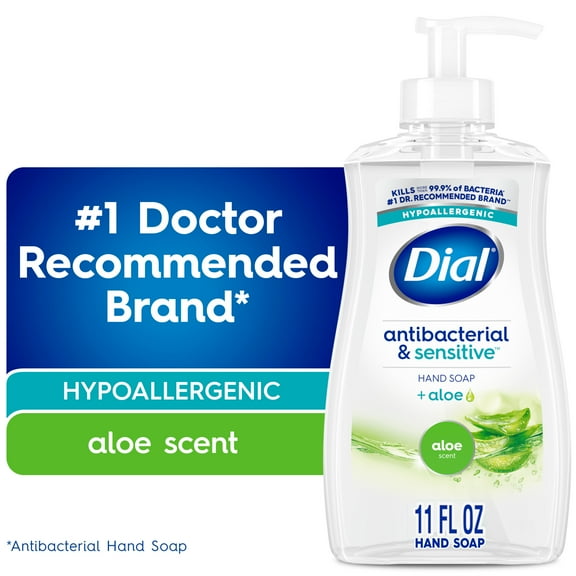 Dial Antibacterial Liquid Hand Soap Gold 11 fl oz with Aloe, kills 99.9 ...