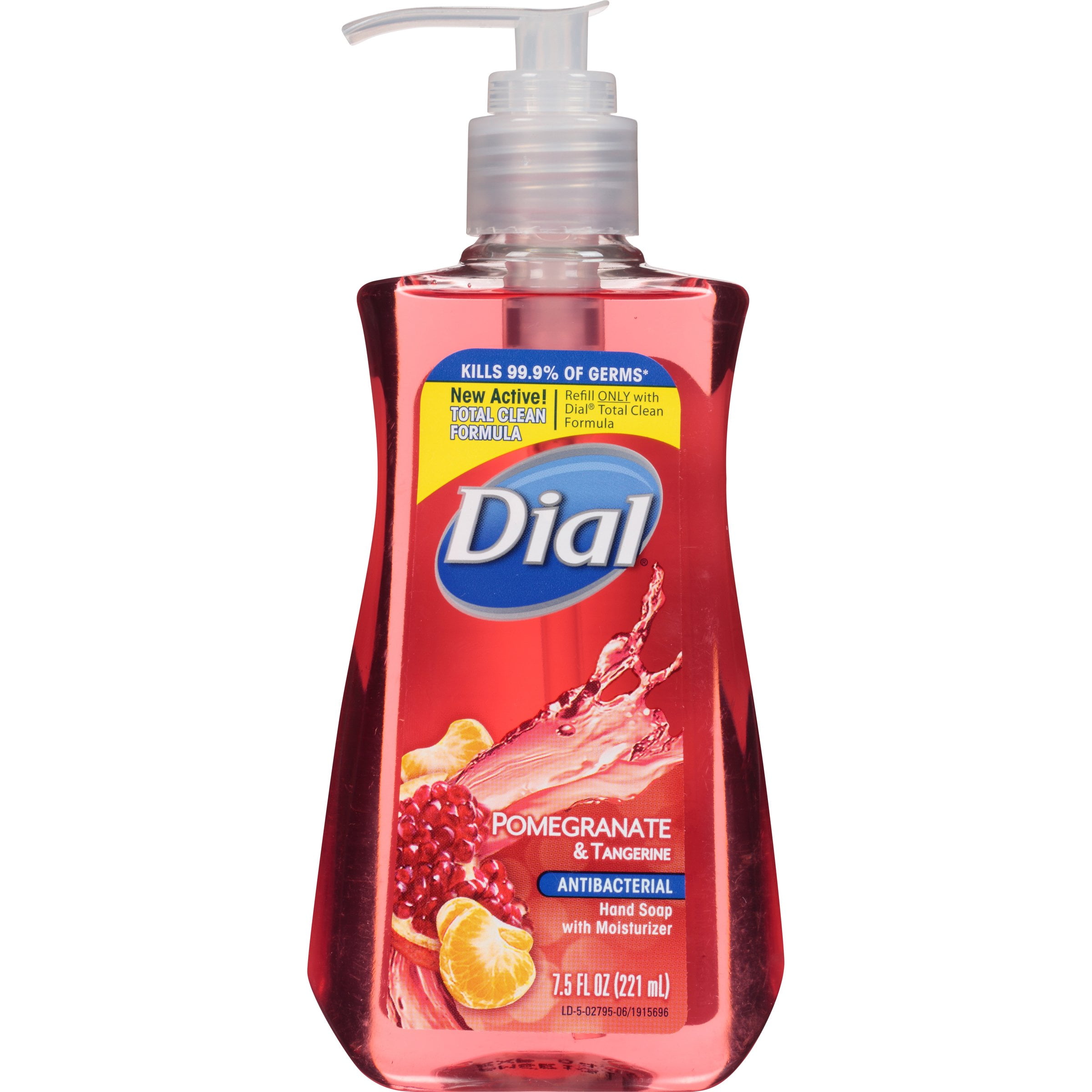 Dial Antibacterial Liquid Hand Soap With Moisturizer Pomegranate And ...