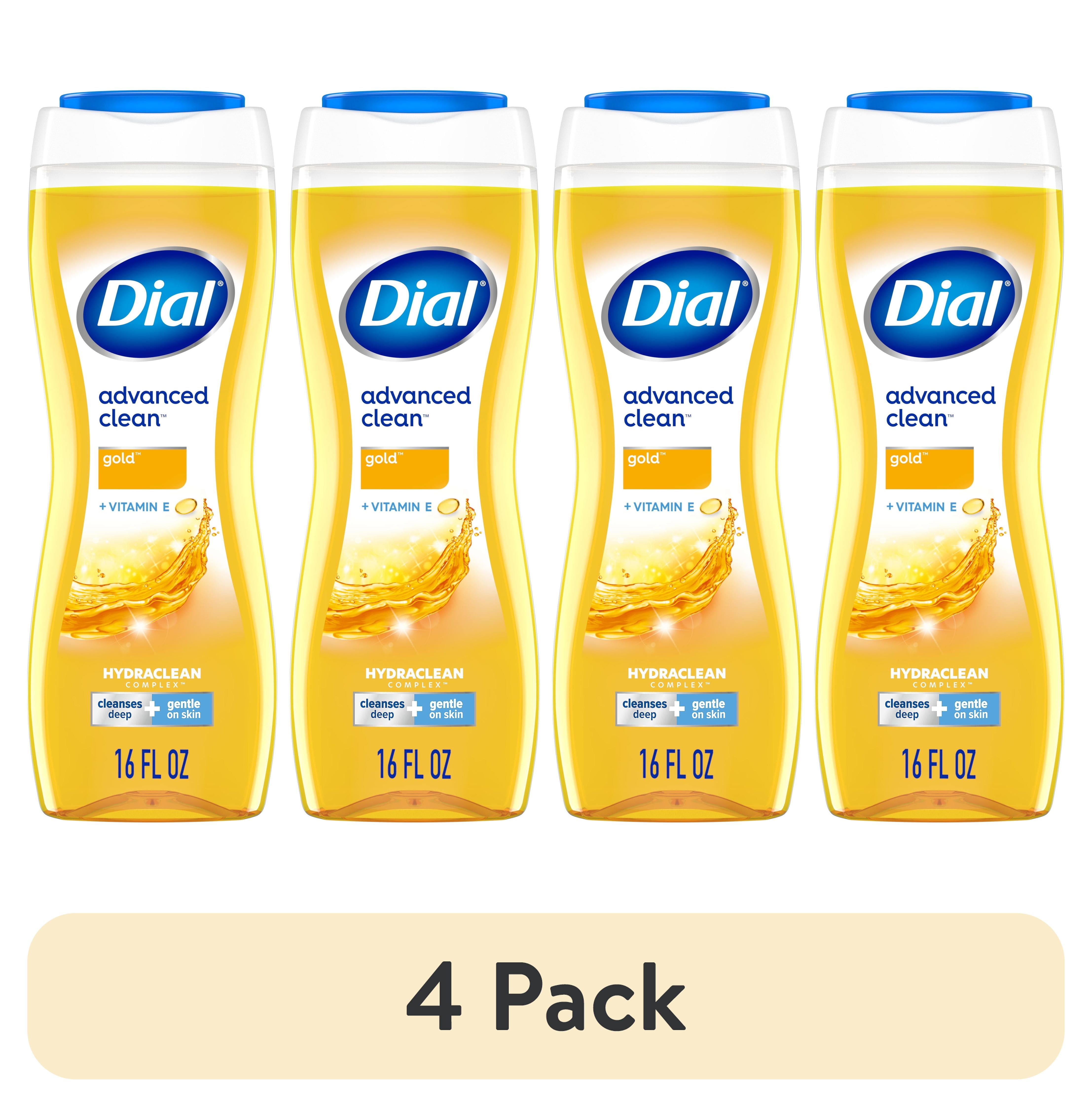 (4 pack) Dial Body Wash, Advanced Clean Gold, 16 fl oz - Walmart.com
